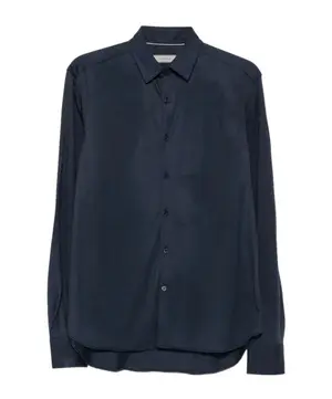 Canali Button-down Long-sleeve Shirt - Navy Blue