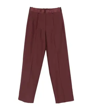 FORTE_FORTE Casual Trousers With Belt Loops - Red