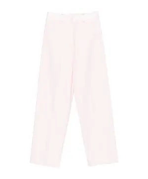 FORTE_FORTE Casual Trousers With Belt Loops - White
