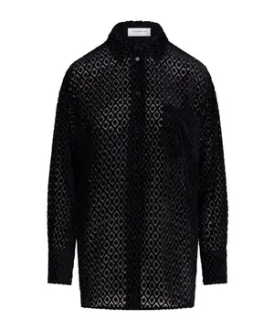 Victoria Beckham Cut-out Shirt - Black