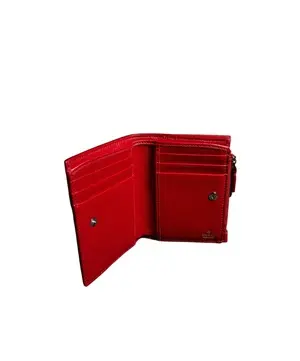 Gucci Horsebit Small Wallet - Bright Red