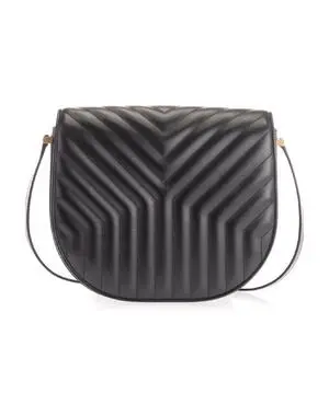 Saint Laurent Joan Quilted Shoulder Bag - Black