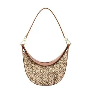 Loewe Small Luna Bag In Anagram Jacquard And Classic Calfskin