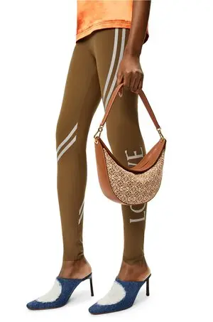 Loewe Small Luna Bag In Anagram Jacquard And Classic Calfskin