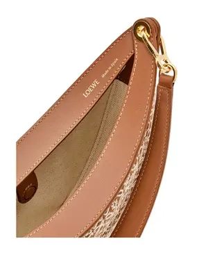 Loewe Small Luna Bag In Anagram Jacquard And Classic Calfskin