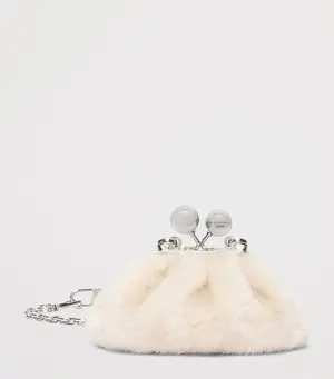 Max Mara Faux Fur Pasticcino Clutch