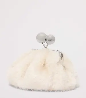 Max Mara Faux Fur Pasticcino Clutch