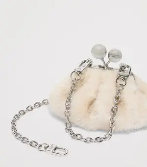 Max Mara Faux Fur Pasticcino Clutch