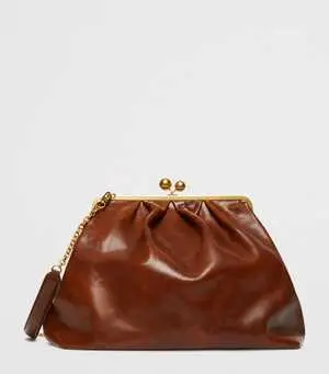 Max Mara Leather Pasticcino Pouch