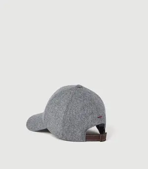 Brunello Cucinelli Virgin Wool Logo Cap