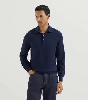Brunello Cucinelli Cashmere Polo Sweater