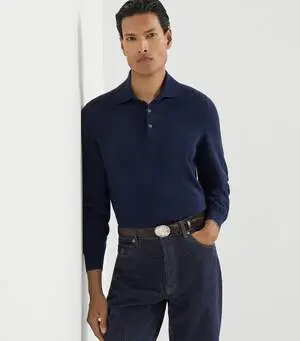 Brunello Cucinelli Cashmere Polo Sweater