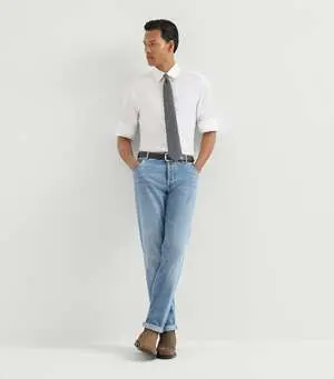 Brunello Cucinelli Straight Leg Comfort Denim Jeans