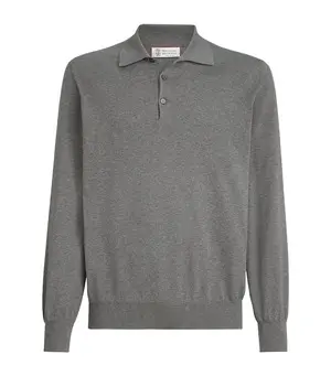 Brunello Cucinelli Cotton Polo Sweater
