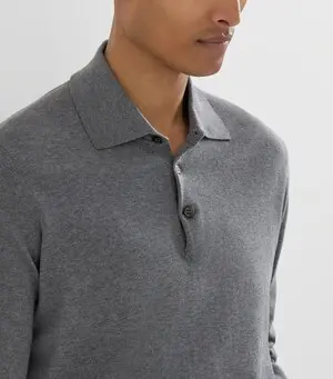 Brunello Cucinelli Cotton Polo Sweater