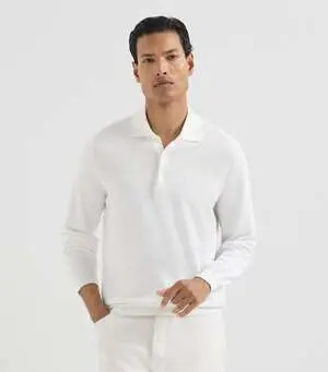 Brunello Cucinelli Cotton Polo Sweater