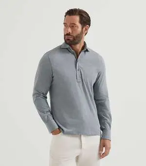 Brunello Cucinelli Cotton Long-sleeve Polo Shirt