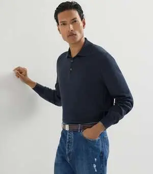 Brunello Cucinelli Cotton Polo Sweater