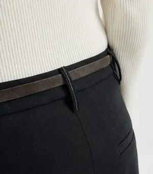 Brunello Cucinelli Wool-blend Straight Trousers