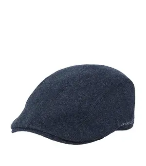 Brunello Cucinelli Virgin Wool Embroidered Flat Cap - Black