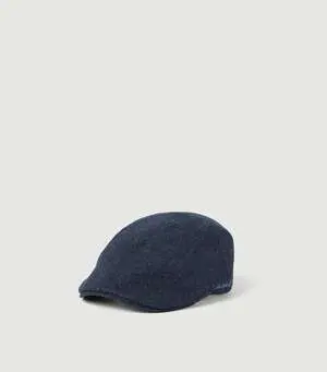 Brunello Cucinelli Virgin Wool Embroidered Flat Cap