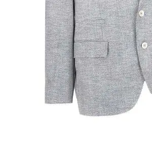 Brunello Cucinelli Single-breasted Chevron Fabric Jacket