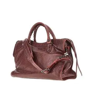 Balenciaga Arena Leather Medium 'le City' Bag - Red