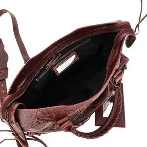 Balenciaga Arena Leather Medium 'le City' Bag - Red