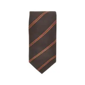Brunello Cucinelli Jacquard Silk Necktie - Brown