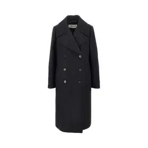 Dries Van Noten Double-breasted Long Coat - Black