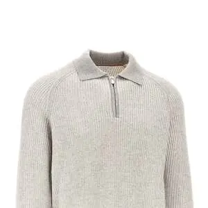 Brunello Cucinelli Cashmere Knit Polo Sweater