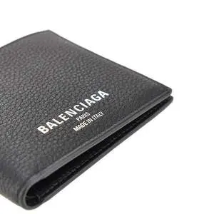 Balenciaga Grained Leather Bi-fold Wallet
