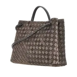 Bottega Veneta Suede Leather Medium 'andiamo' Bag - Brown