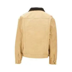 Carhartt Work In Progress Organic Cotton Canvas Trucker Jacket With Corduroy Collar