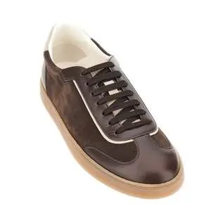 Brunello Cucinelli Suede And Smooth Leather Sneakers