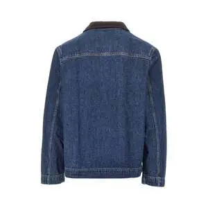 WAX LONDON Healey Denim Chore Jacket With Corduroy Collar