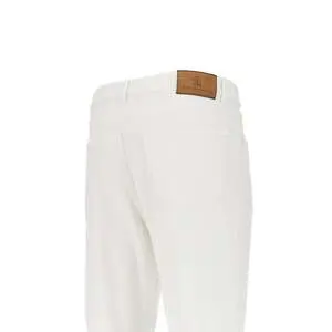 Brunello Cucinelli Garment-dyed Comfort Stretch Denim Pants