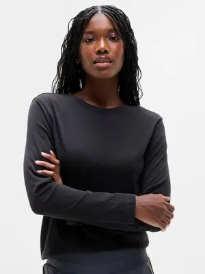 Athleta Favorite Cotton Classic Top - Black