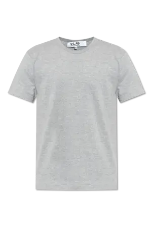 Play Comme Des Garcon T-shirt With Logo Patch - Grey