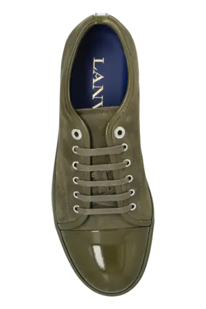 LANVIN Dbb1 Suede And Patent Leather Sneakers
