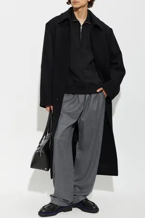 LANVIN Leather Derby Shoes With Lug Sole