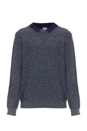 Paul Smith Wool Sweater With A Crew Neck - Navy Blue