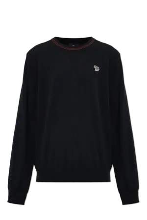 Paul Smith Crew Neck Sweater With Zebra Patch