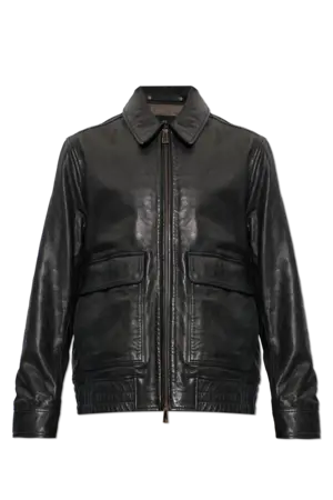 Paul Smith Vintage-inspired Leather Bomber Jacket