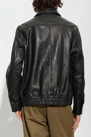 Paul Smith Vintage-inspired Leather Bomber Jacket