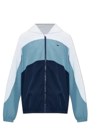 Lacoste Lightweight Hooded Jacket With Colorblock Design