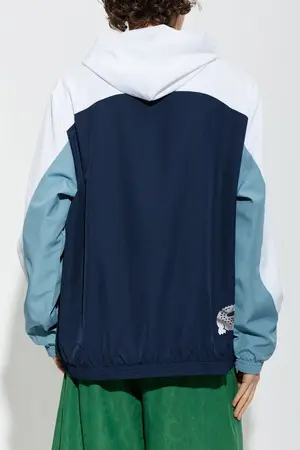 Lacoste Lightweight Hooded Jacket With Colorblock Design