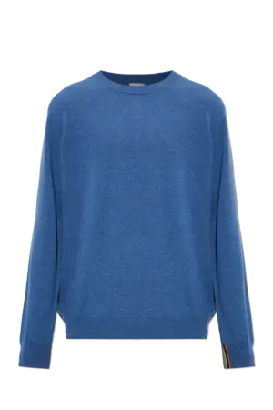 Paul Smith Cashmere Sweater With A Crew Neck - Blue
