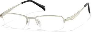 Zenni Lightweight Rectangle Glasses Titanium Frame - Gold