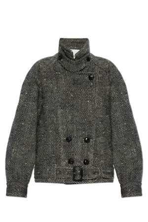 Isabel Marant Étoile Elvane Chevron Pattern Wool Jacket